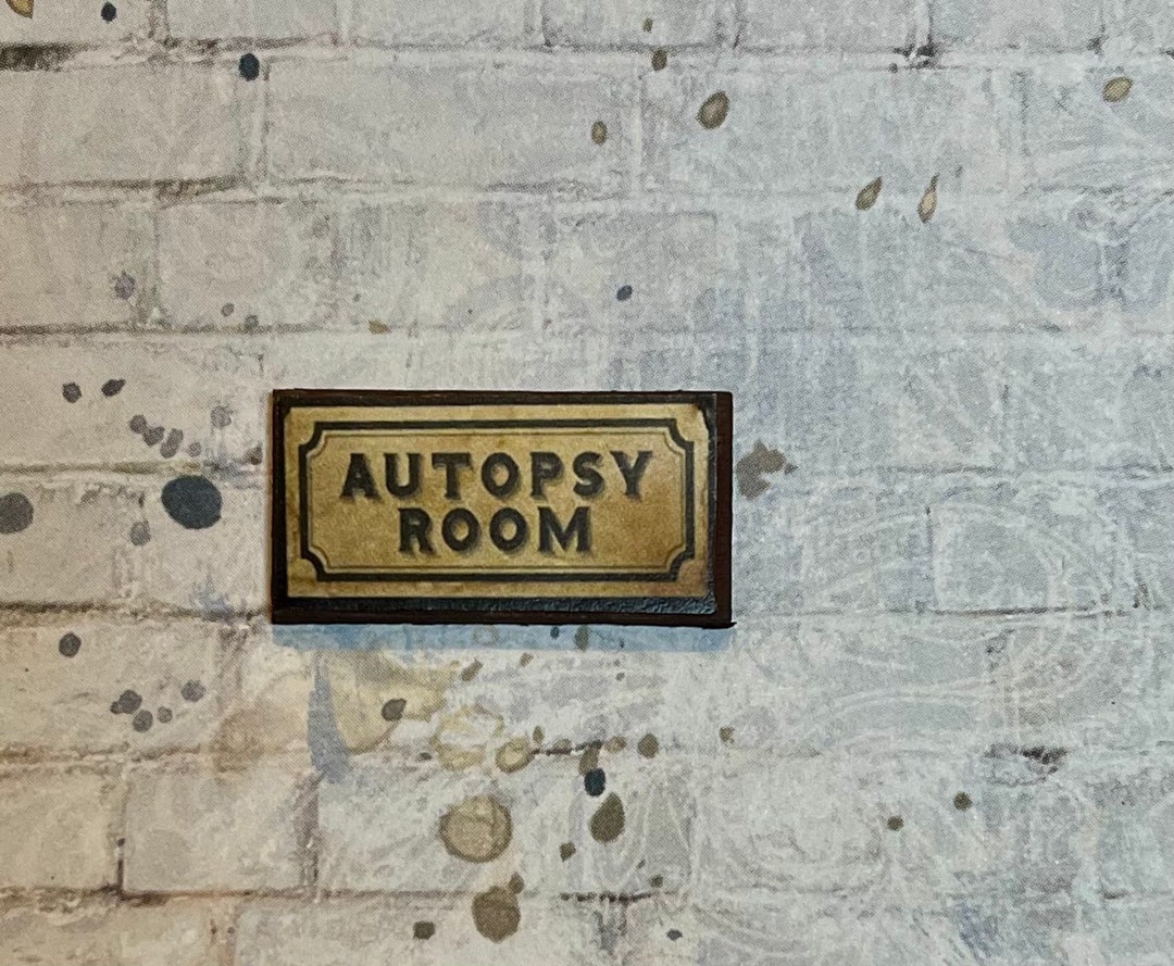 Best Seller Wood Autopsy Room Sign small This is Not Life Size. - Etsy