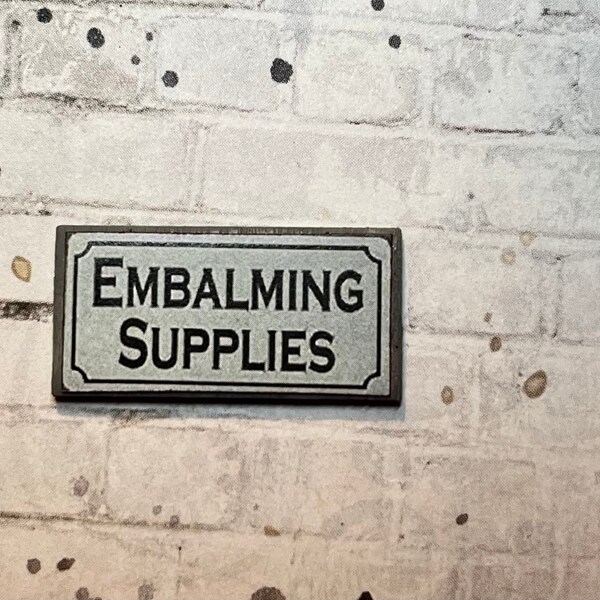 Embalming Miniature - Etsy