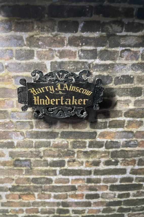 Aged Wooden Scrolled Undertaker Sign This is Not Life Size. - Etsy