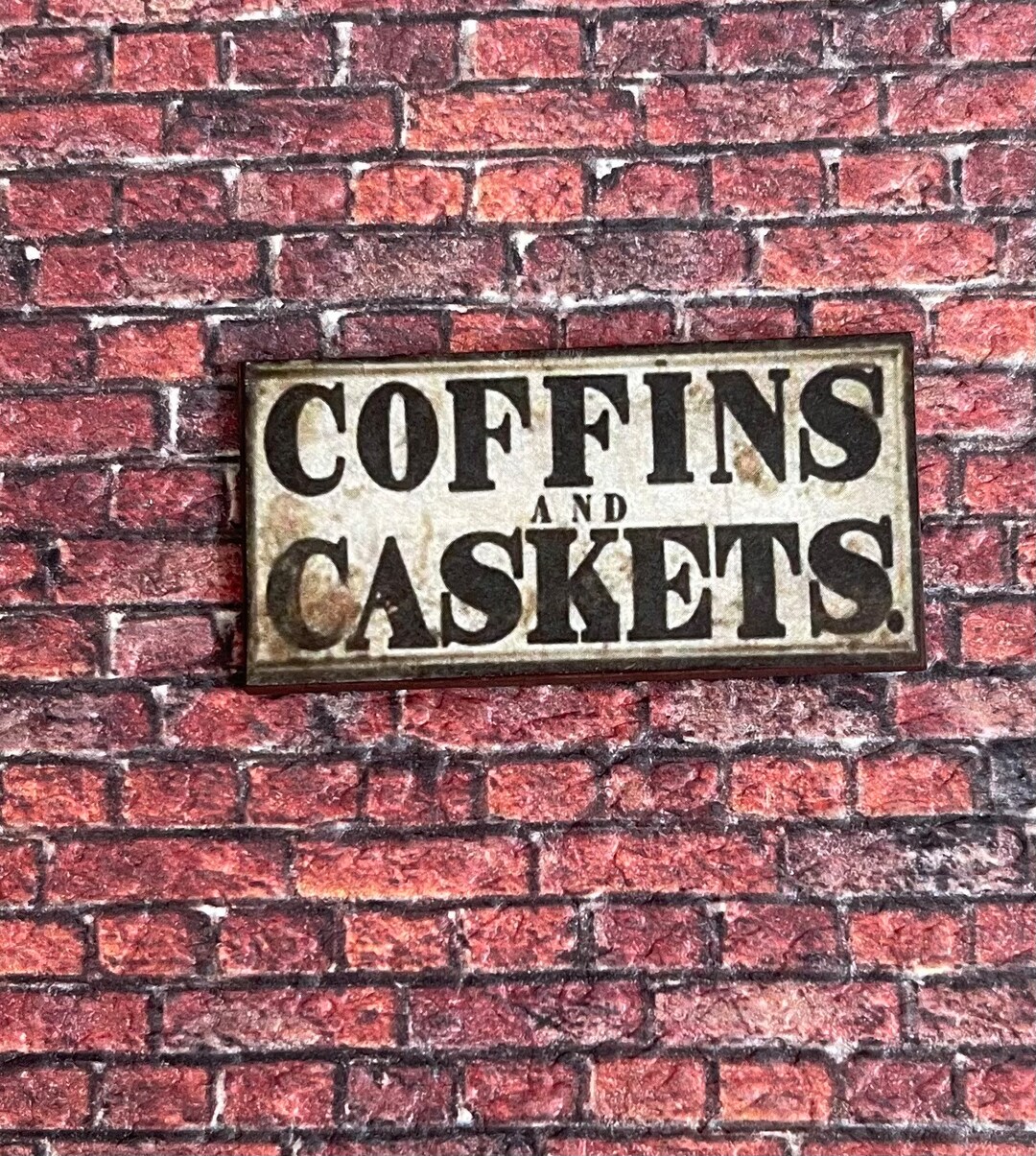 Wood small Coffins and Caskets Sign This is Not Life Size. - Etsy