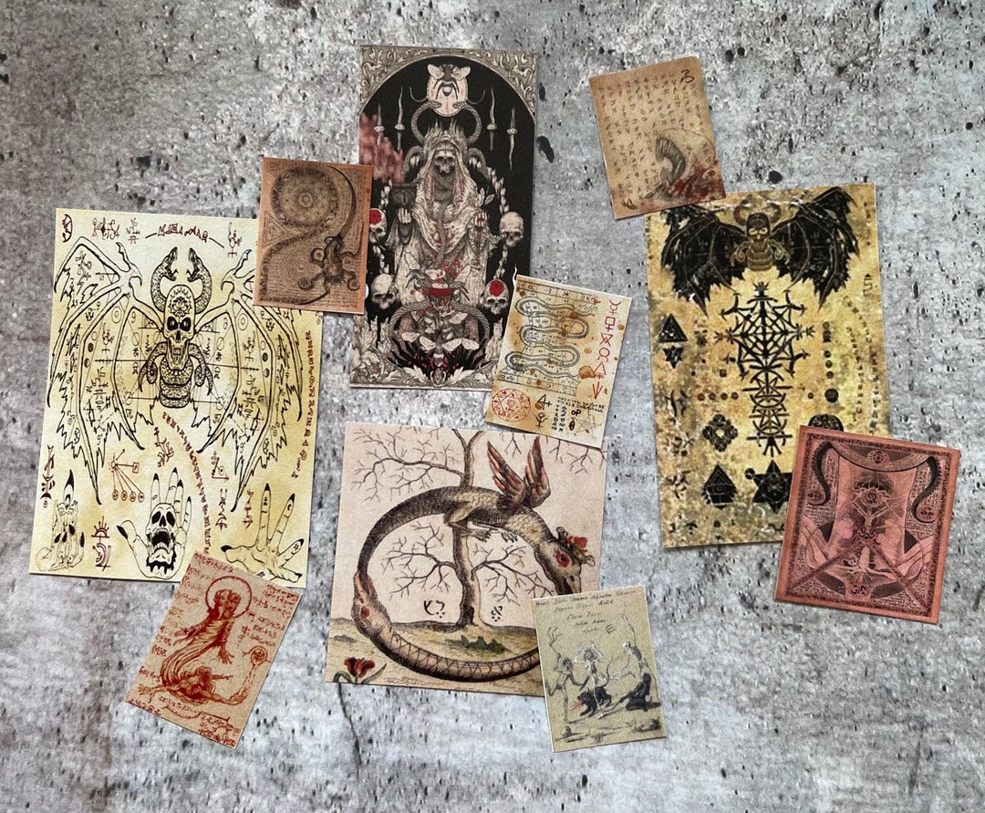 10 Pc Black Magic Wall & Desk Clutter - This is Not Life Size. - Etsy