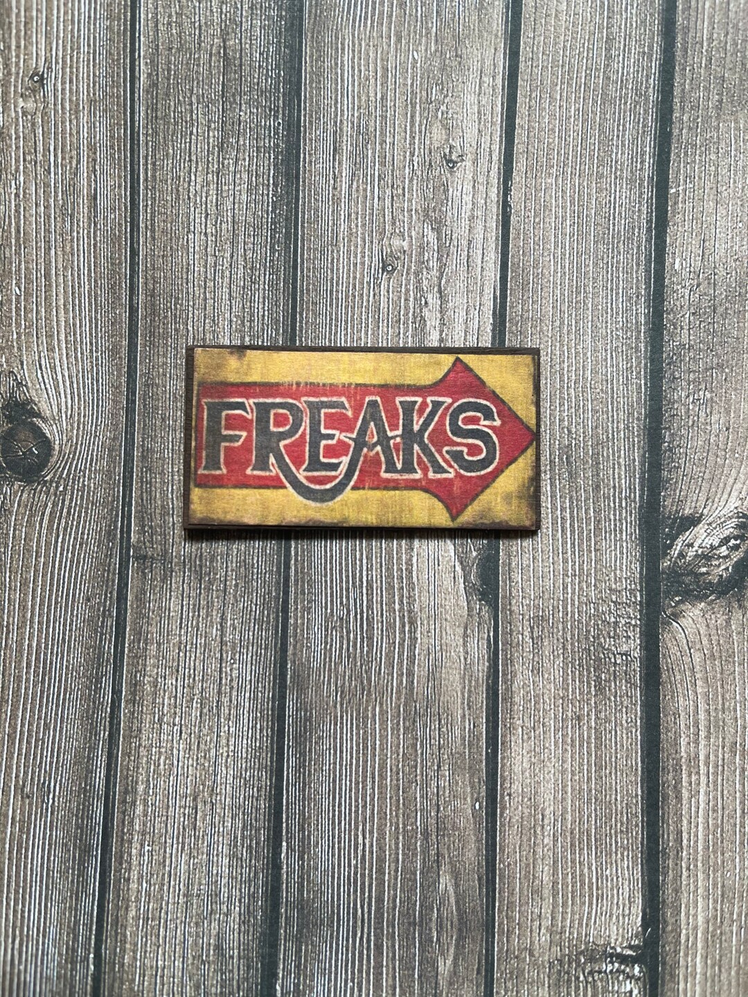 Wood Freaks Sign - This is Not Life Size. - Etsy