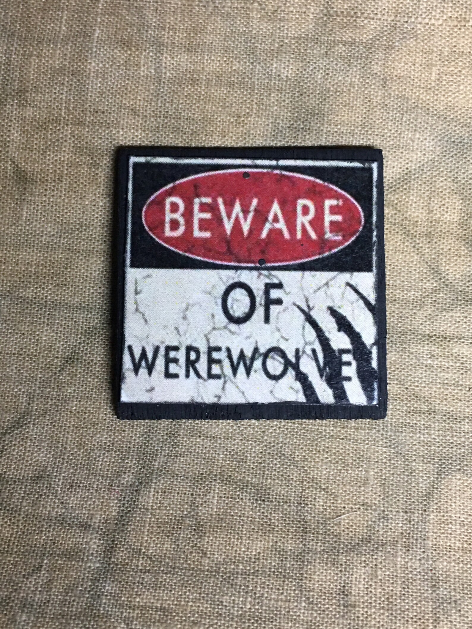 Best Seller Wood Beware of Werewolf Sign This is Not Life - Etsy