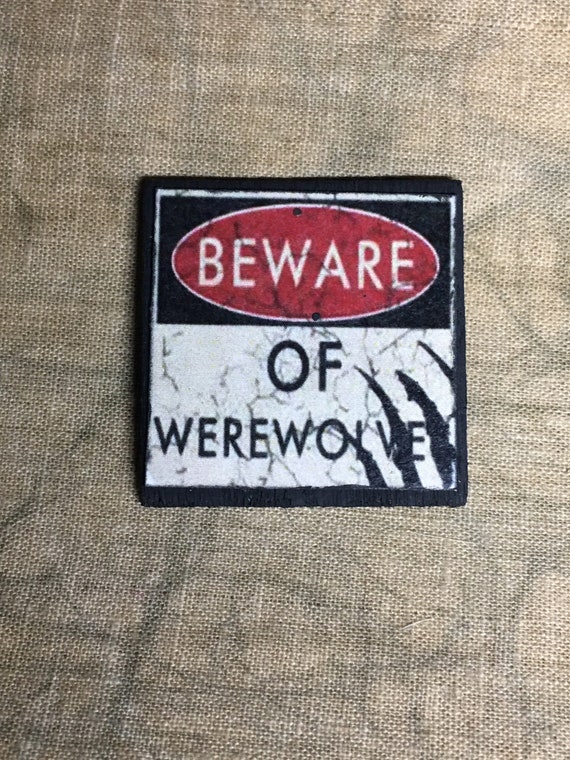 Best Seller Wood Beware of Werewolf Sign This is NOT Life | Etsy