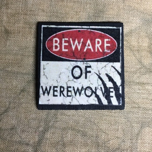 Werewolf Sign - Etsy