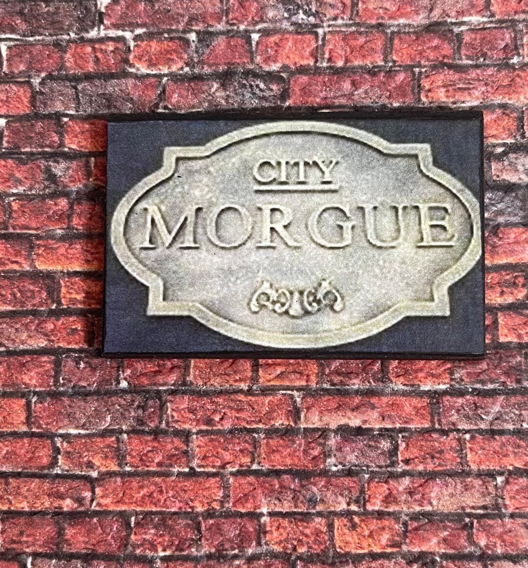 Wood City Morgue Sign - This is Not Life Size. - Etsy