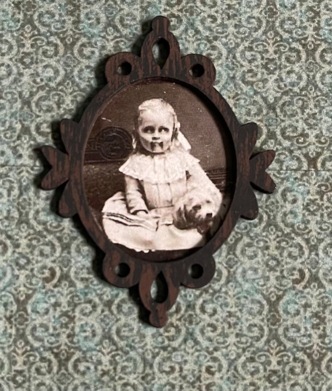 Retiring Painted Wood Framed Ghoulish Child This is Not - Etsy