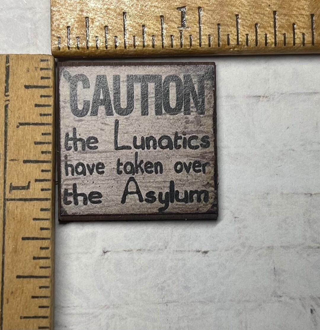 Retiring - Wood Asylum Sign - This is Not Life Size. - Etsy