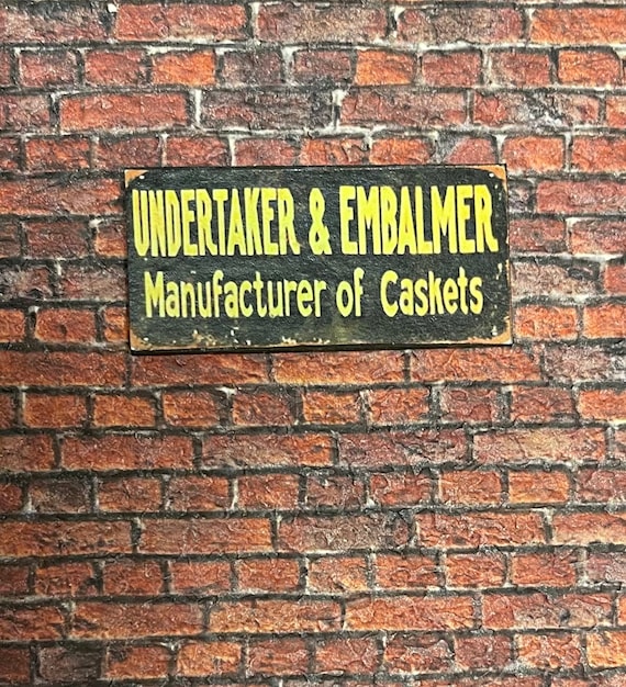 Wood Undertaker Sign This is Not Life Size. - Etsy