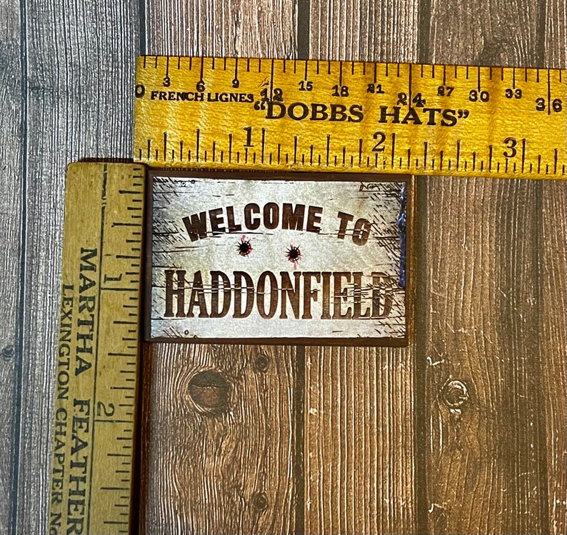 Retiring Welcome to Haddonfield Sign This is Not Life Size. - Etsy