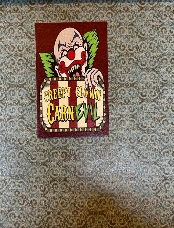 Best Seller Creepy Clown Carnevil Poster This is Not Life | Etsy