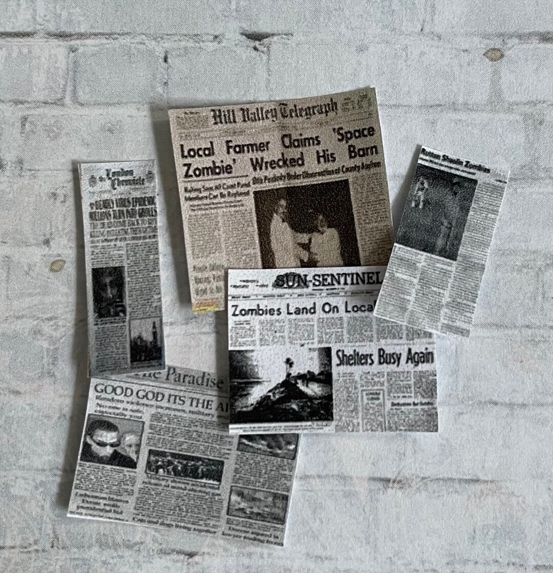 Retiring 5 Pc Zombie & Apocalypse Newspaper Clippings This Item is Not ...