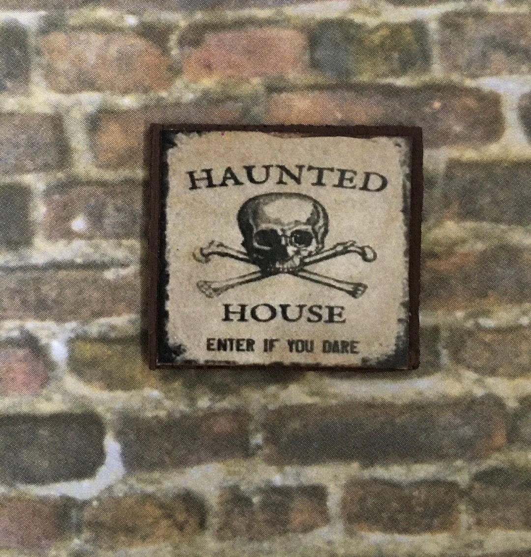 Best Seller - Wood Haunted House Enter If You Dare Sign - This is NOT ...
