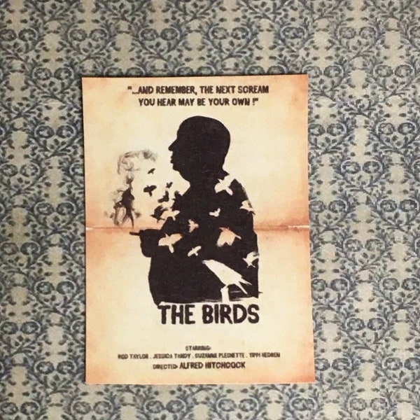 Alfred Hitchcock the Birds Poster - Etsy