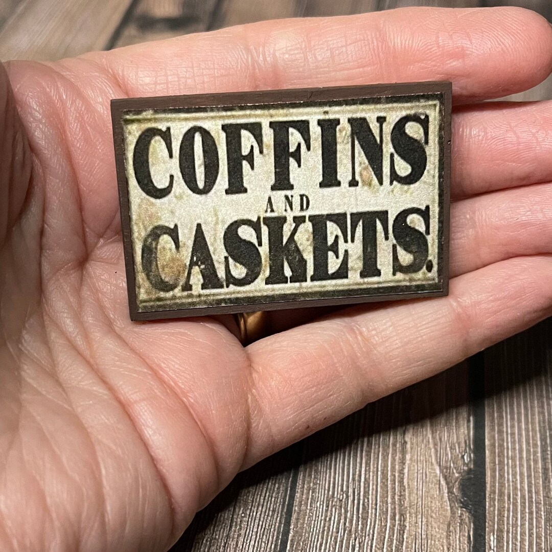 Wood large Coffins & Caskets Sign This is Not Life Size. - Etsy