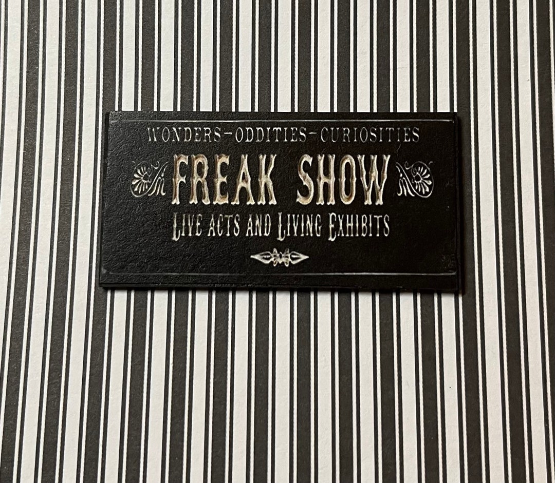 Wood Freak Show Sign This is Not Life Size. - Etsy
