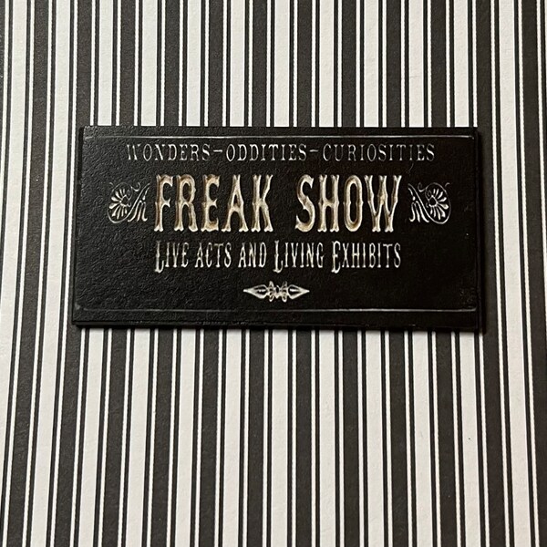 Circus Freak Show - Etsy