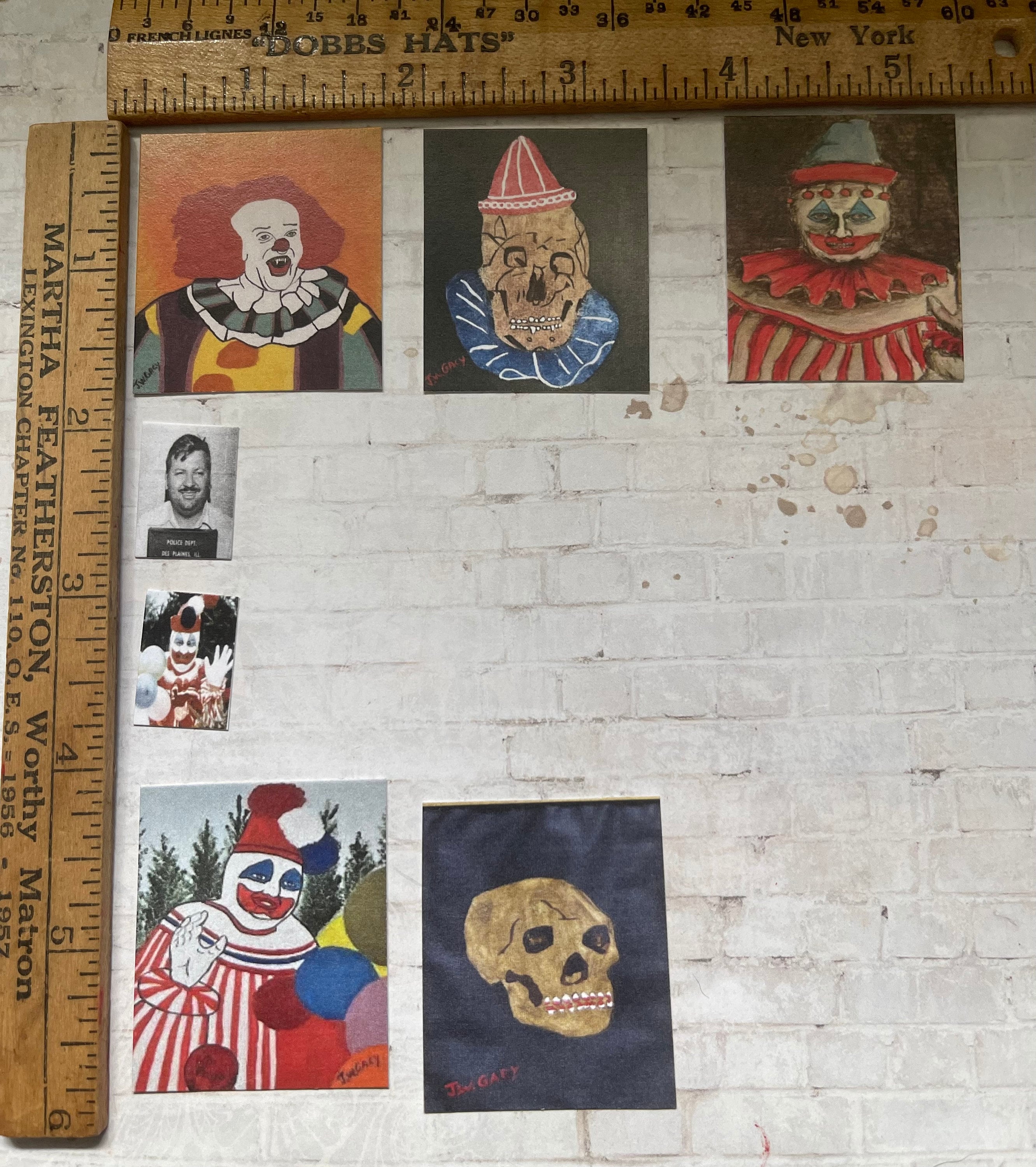 7 Pc Serial Killer John Wayne Gacy the Clown Art Plus Photos - This is ...