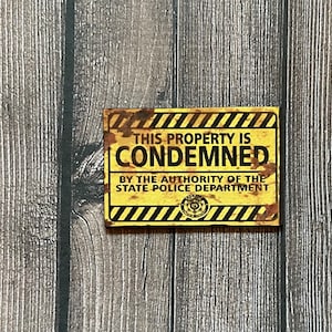 Best Seller - Wood This Property is Condemned Sign - This is Not Life ...
