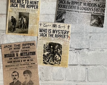 Jack the Ripper Newspaper - Etsy