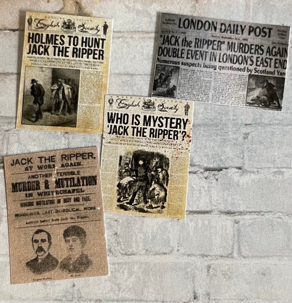 Original Jack The Ripper Newspaper Articles