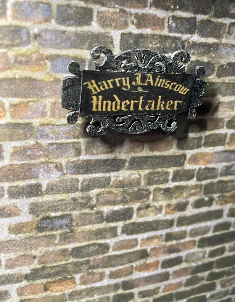 Aged Wooden Scrolled Undertaker Sign This is Not Life Size. - Etsy