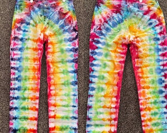 Rainbow Jeans | Etsy
