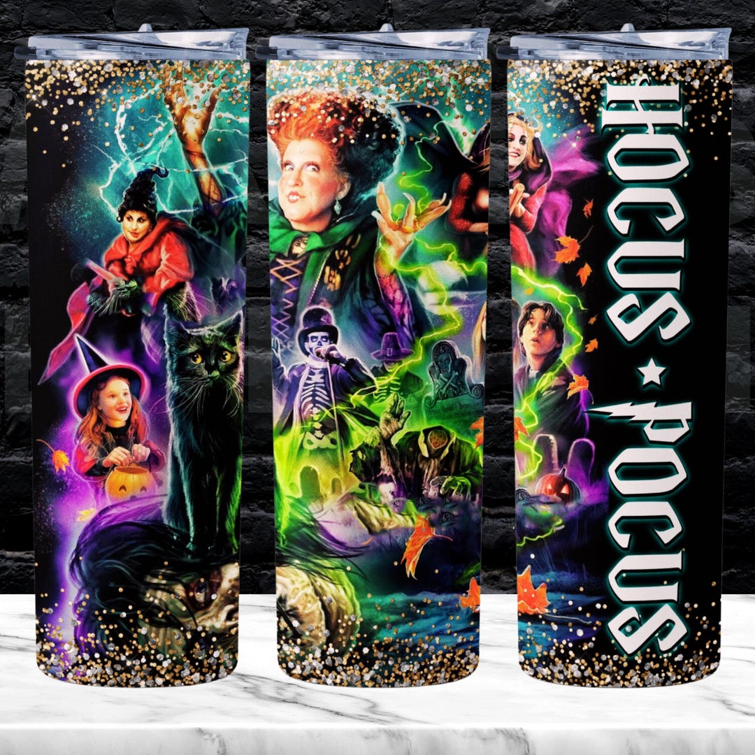 Magical Hocus Pocus 20oz Stainless Steel Tumbler Spellbinding Gift ...