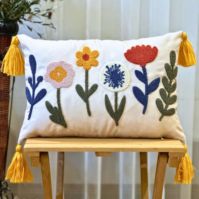 Embroidered Pillows - Etsy
