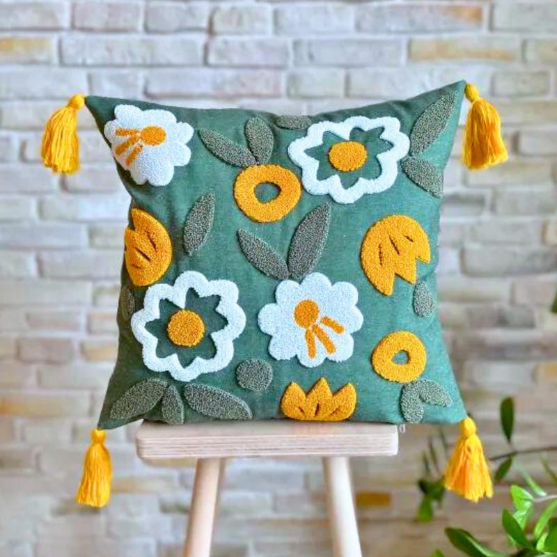 Tufted Pillow - Etsy