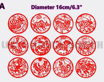 Chinese zodiac art | Etsy