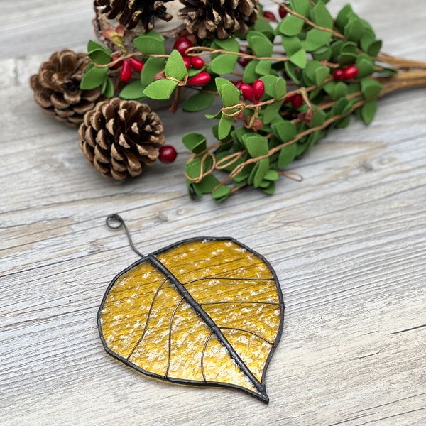 Stained Glass Leaf - Etsy