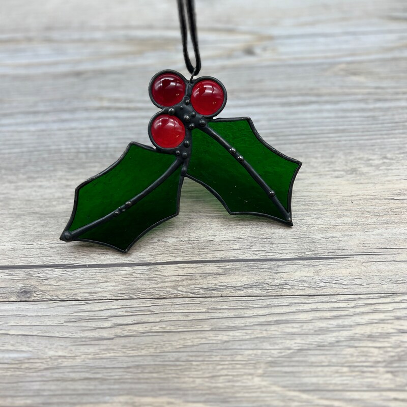 Stained Glass Holly - Etsy