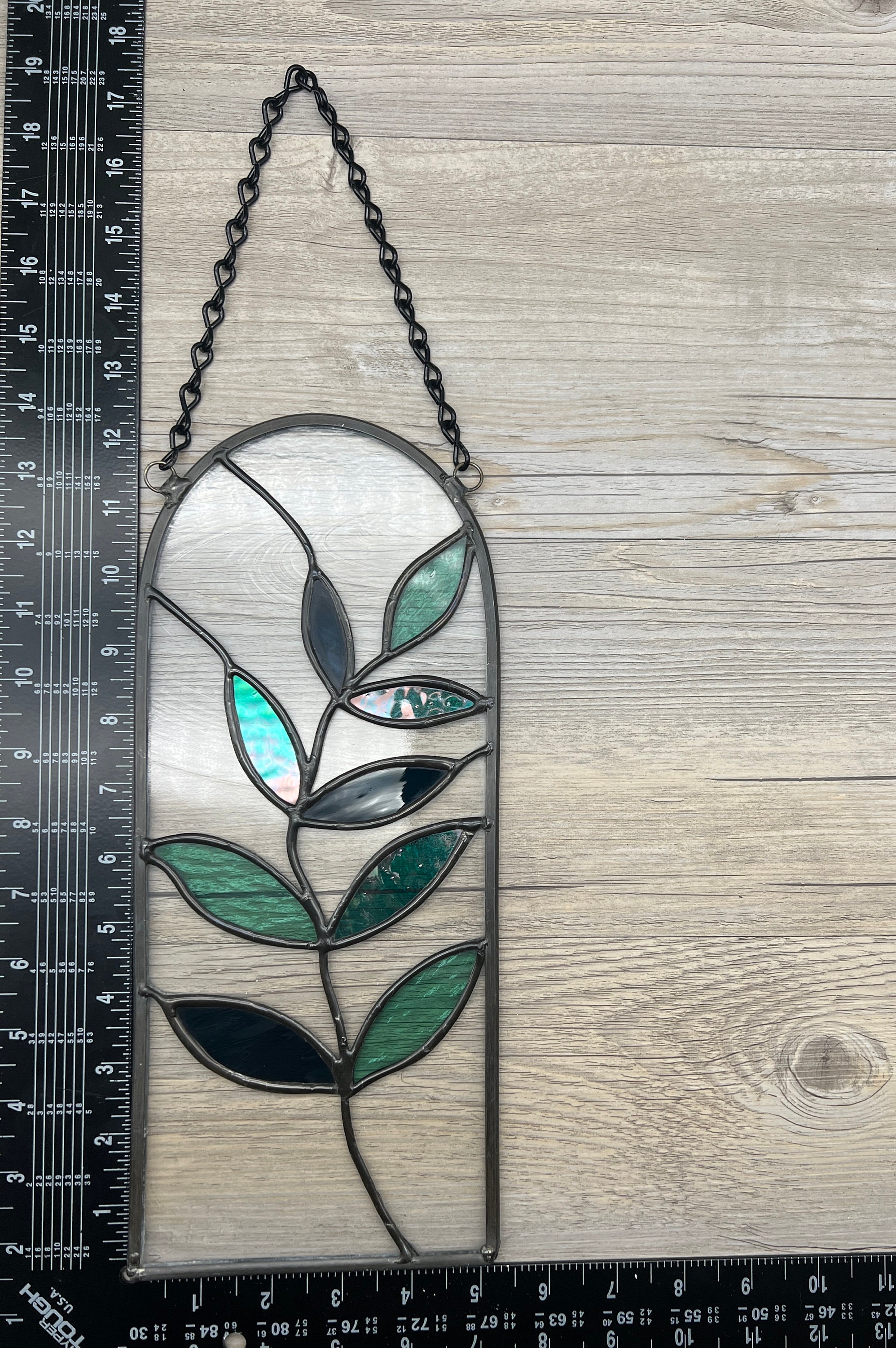 Stained Glass Fern-christmas Gift-stained Glass Panel-plants-gift for ...