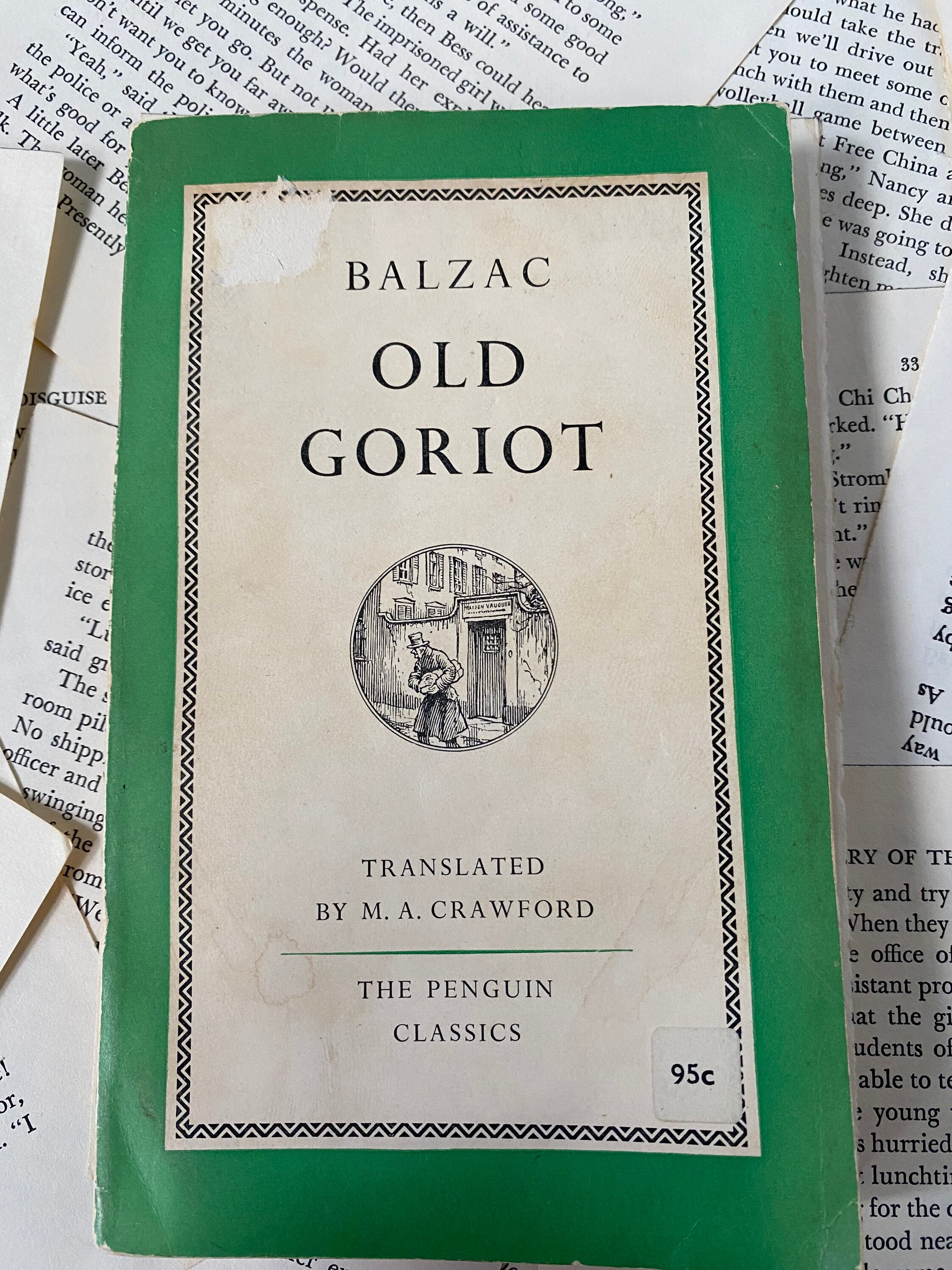 Vintage Penguin Paperback Edition of Old Goriot pere Goriot - Etsy