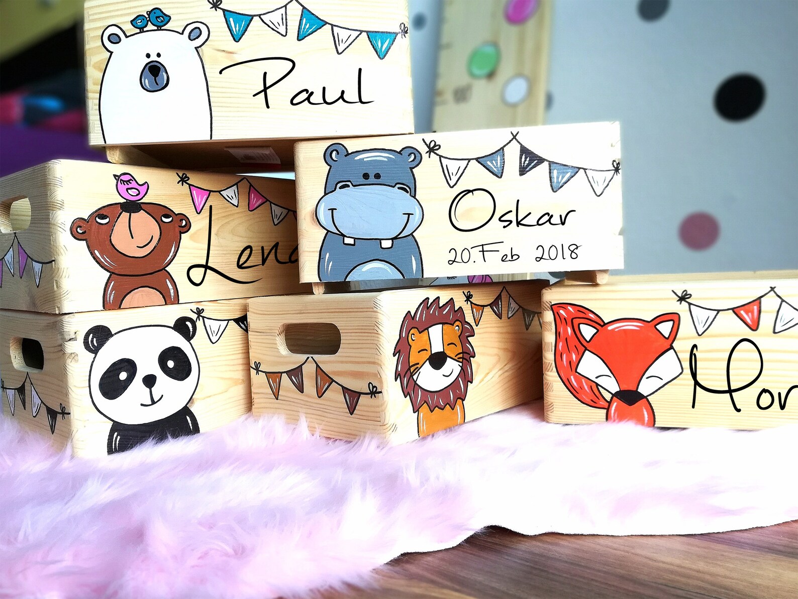 Memory Box, Memory Box, Toy Box, Game Box, Wooden Box With Name ...