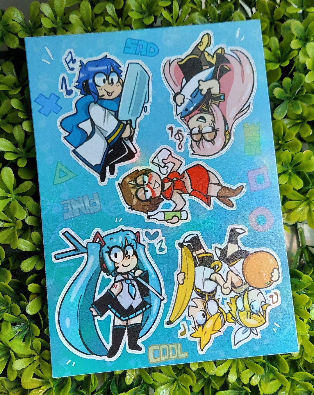 Project Diva & Vocaloid - Vinyl Sticker Sheet - Etsy