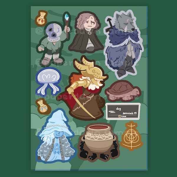 Elden Ring Sticker Sheet - Etsy