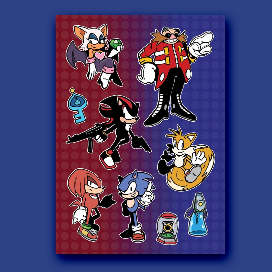 Sonic Adventue 2 Sticker Sheet - Etsy