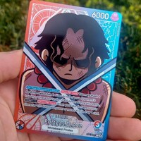 Portgas D. Ace - One Piece TCG Custom Alt Art Leader *foil* & *emboss ...