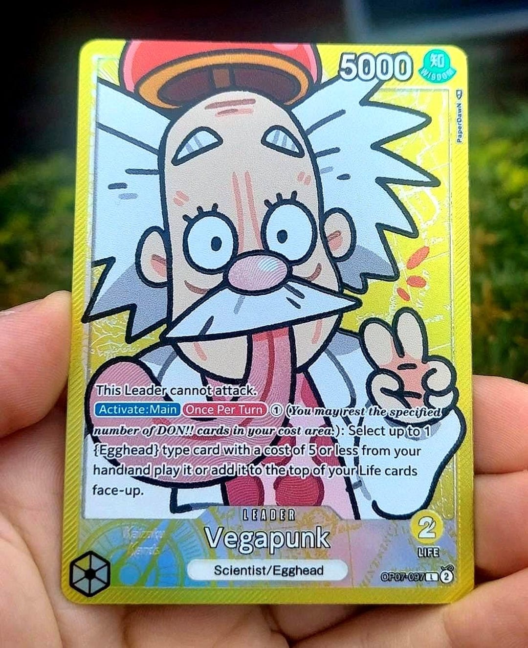 OP07 Vegapunk - Custom Leader OPTCG - Etsy