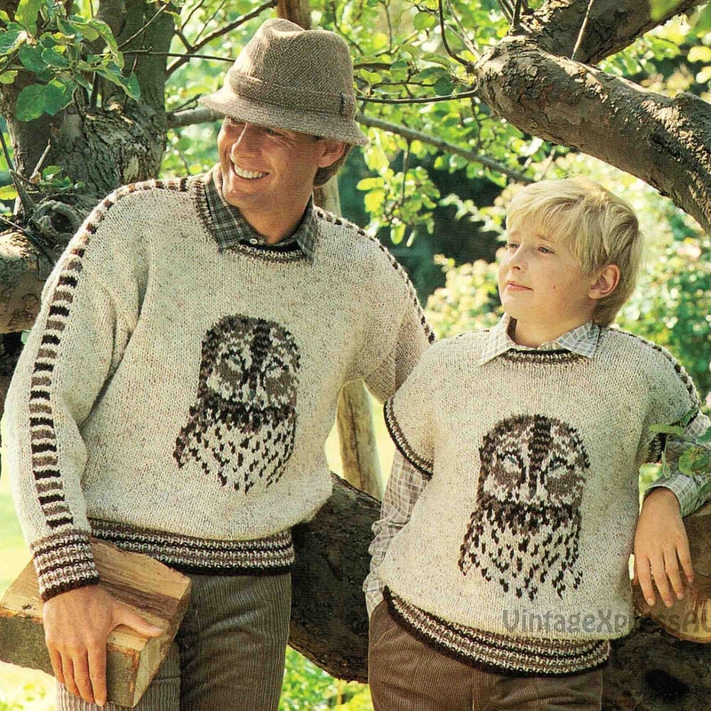 Owl Sweater Pattern - Etsy