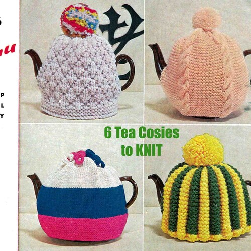 Tea Cosy Knitting Pattern. PDF Digital Download. Betty the - Etsy UK