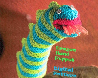 Hand Puppet Dragon Pattern - Etsy