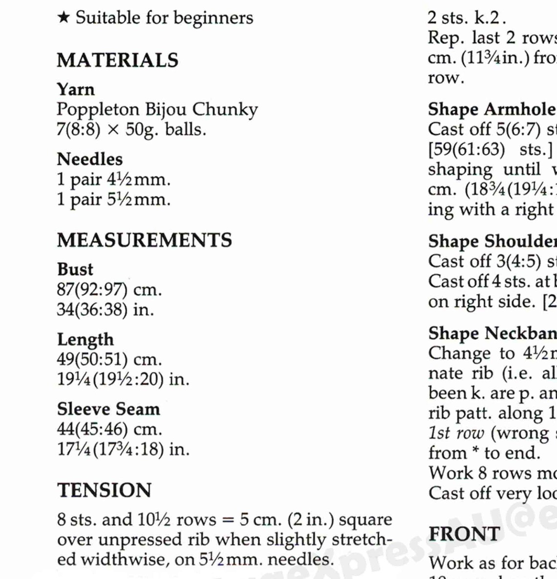 Skinny Rib Sweater Easy Knitting Pattern Rated Beginner 3/4 - Etsy