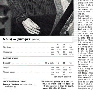 Women's Openwork Sweater Crochet Pattern 5 Ply Laced Style Crocheted 3 ...