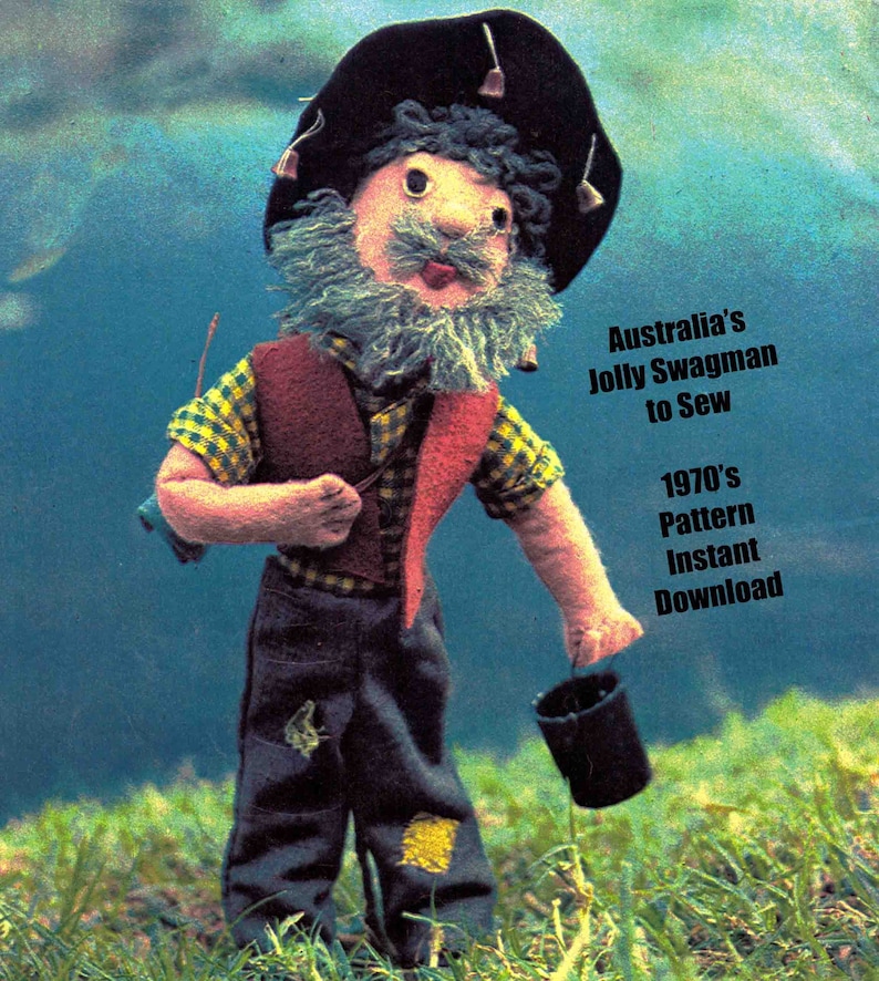 Australian Swagman Tramp 1973 Vintage Sewing Hand Craft Pattern Guide ...
