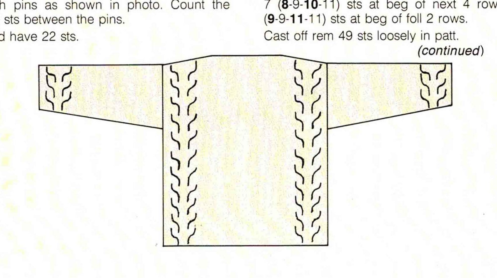 Chunky Rib Cropped Cable Sweater Knitting Pattern 12 Ply Women's 5 ...