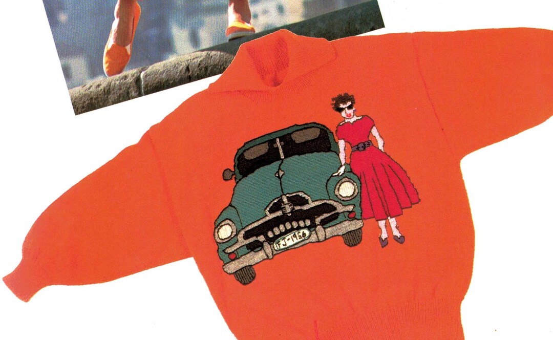 Classic Australian 1950's Motor Car Unisex Sweater Knitting Pattern 3 ...