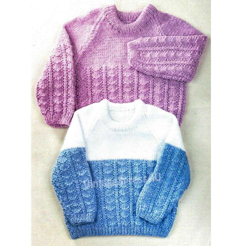 Two Color Sweater Knit Pattern - Etsy